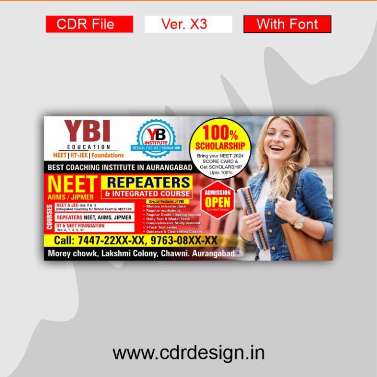 Institute Banner CDR File | Coaching Institute Banner CDR File ...