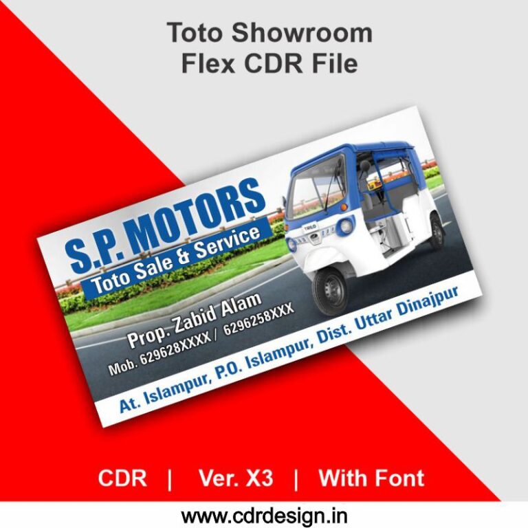 Toto Showroom Banner CDR File - cdrdesign.in