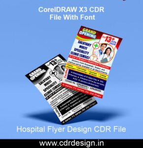 Hospital Flyer Design CDR File || Hospital Handbill Design CDR File ...