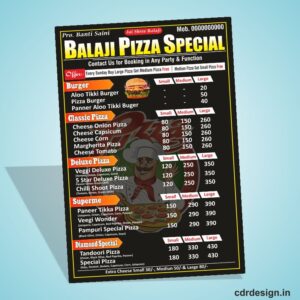 Pizza Menu Card Design cdr file - cdrdesign.in