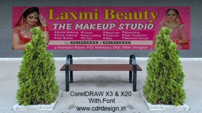 Makeup Studio Banner CDR File - cdrdesign.in