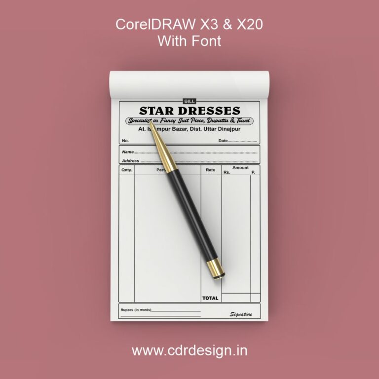 School Fee Receipt CDR File - cdrdesign.in