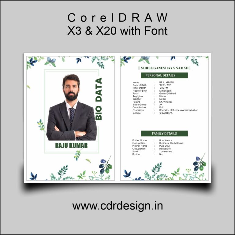 BIO Data Design CDR File - cdrdesign.in