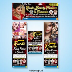 Beauty Parlour Banner Design CDR File - cdrdesign.in