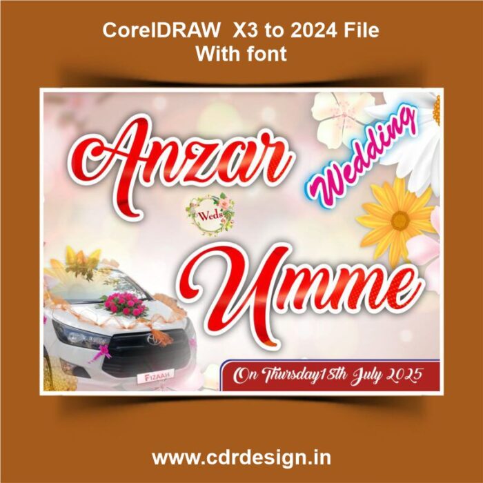 Latest Shadi Card Muslim CDR File - cdrdesign.in